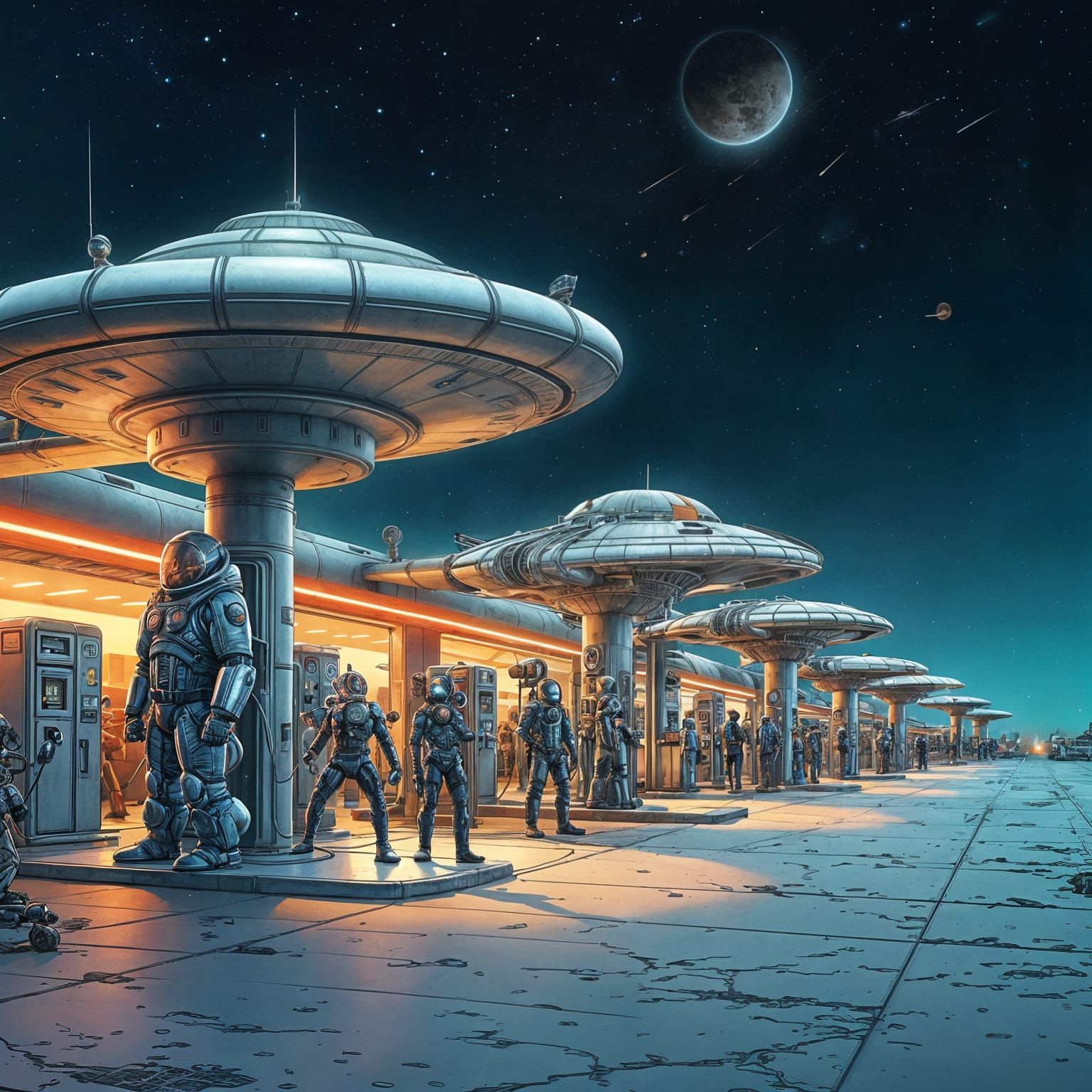 Buc-ees expands to outer space. - Galactic Gas Station in Fu...