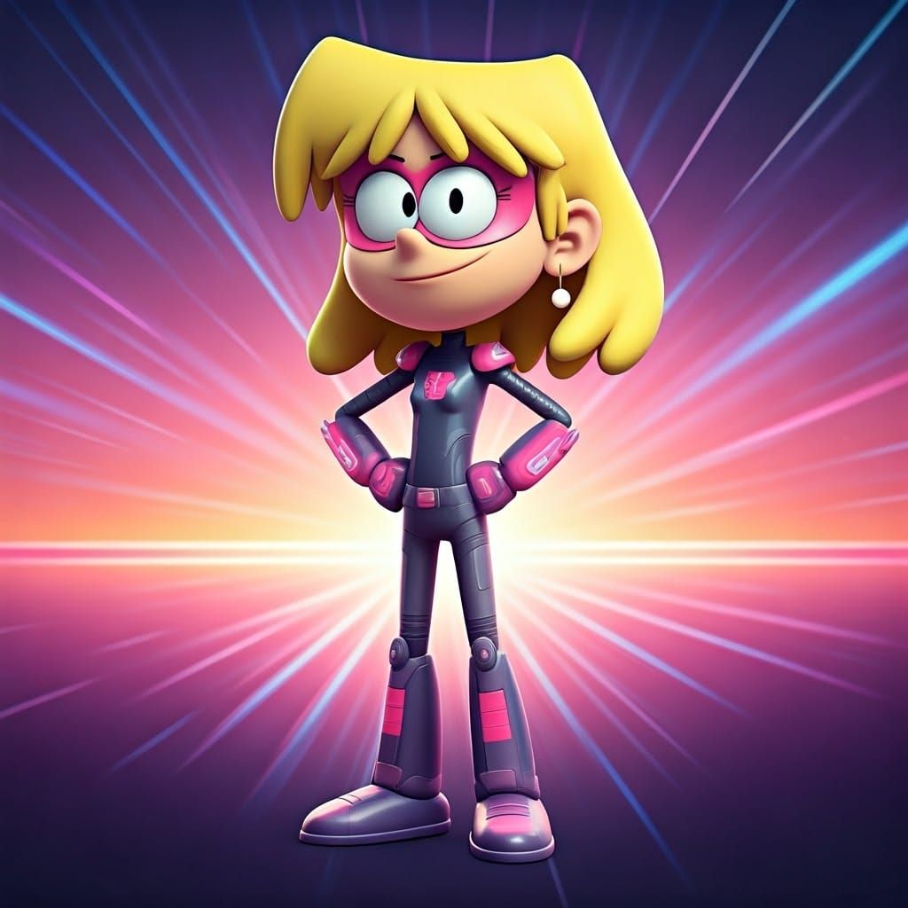 Lori Loud became a superhero - Vibrant Superhero in High-Tec...