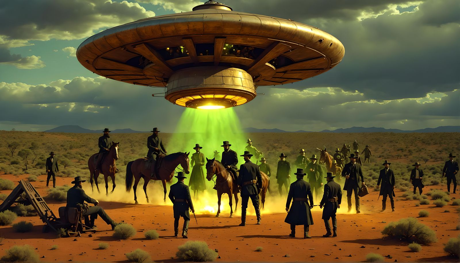 Ned Kelly, Alien Bounty Hunter - AI Generated Artwork - NightCafe Creator