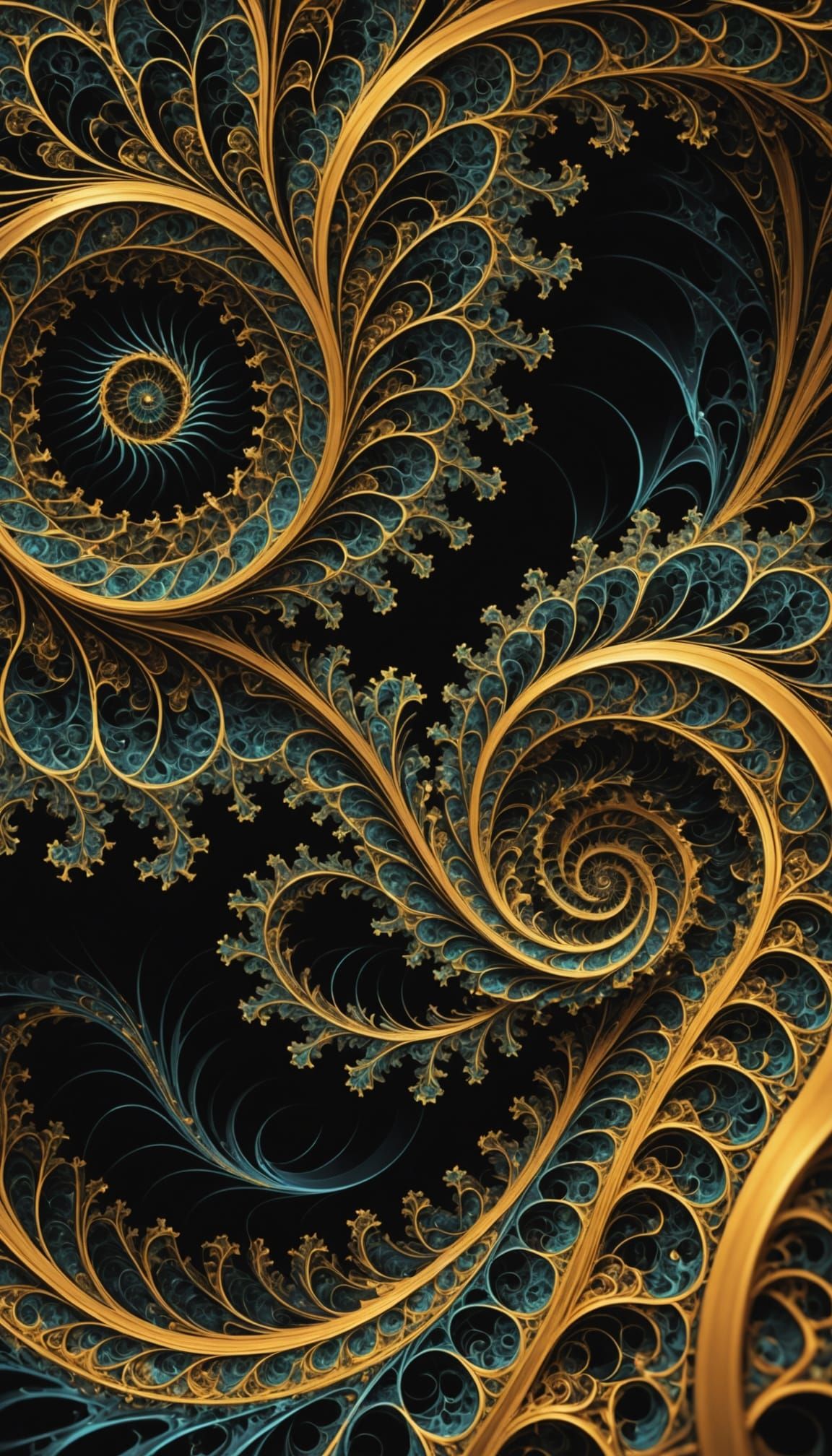 “A recursive, self-replicating fractal that expands infinitely. Each ...
