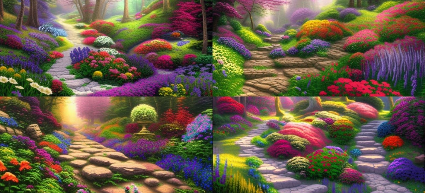 stone rock path - AI Generated Artwork - NightCafe Creator