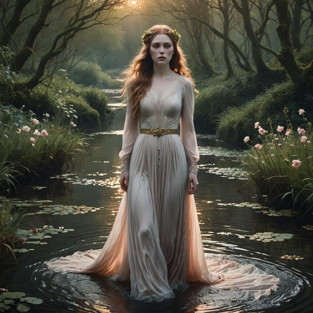 The Despair of Ophelia ... Shakespeare's Hamlet - AI Generated Artwork ...