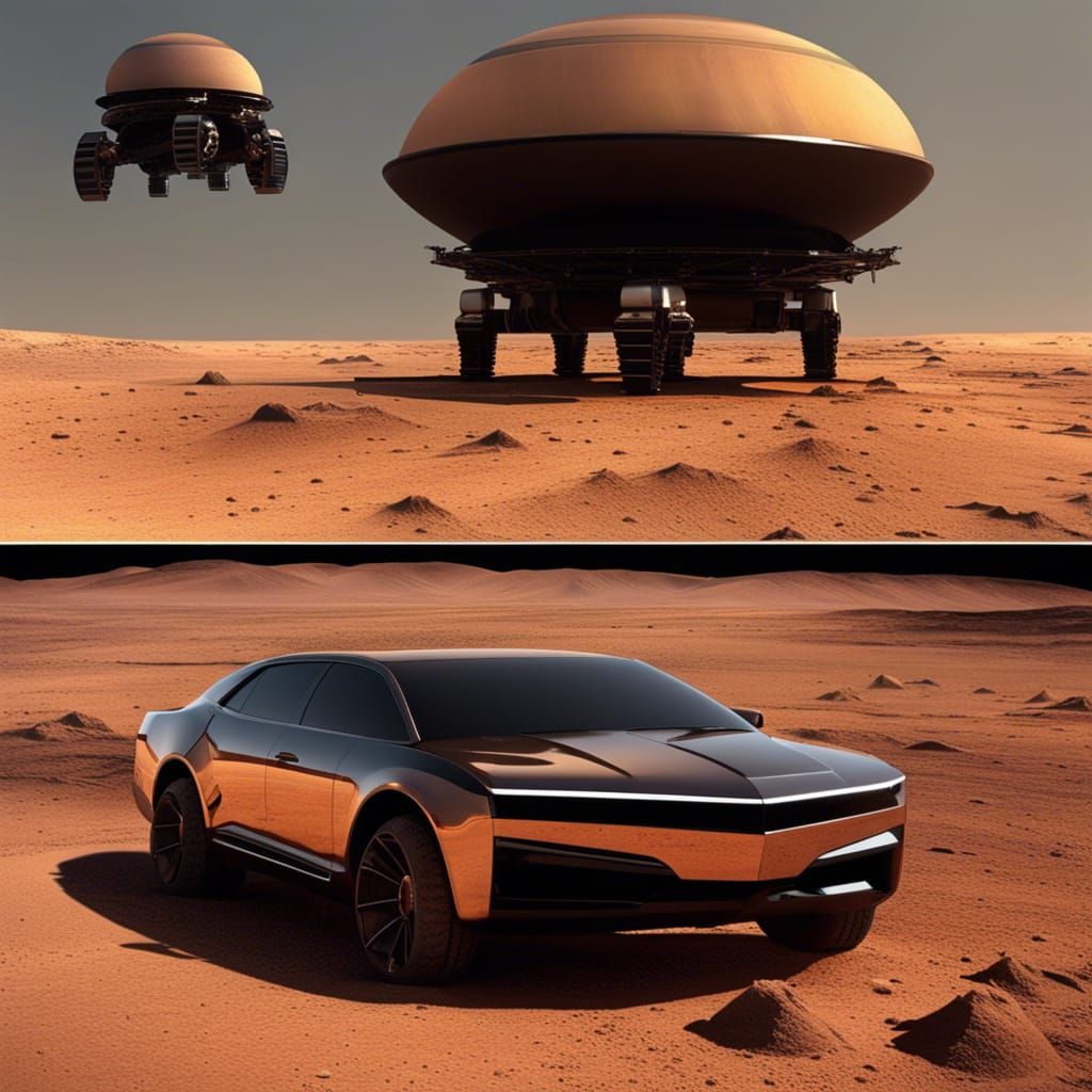 Knight Rider car on Saturn's Moon Titan - AI Generated Artwork ...