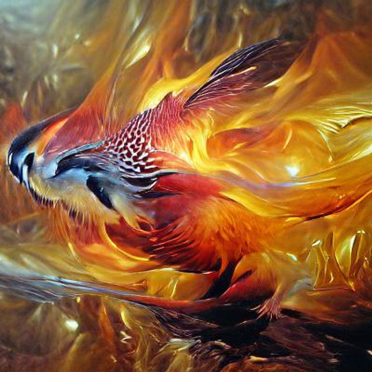 Phoenix bird - AI Generated Artwork - NightCafe Creator