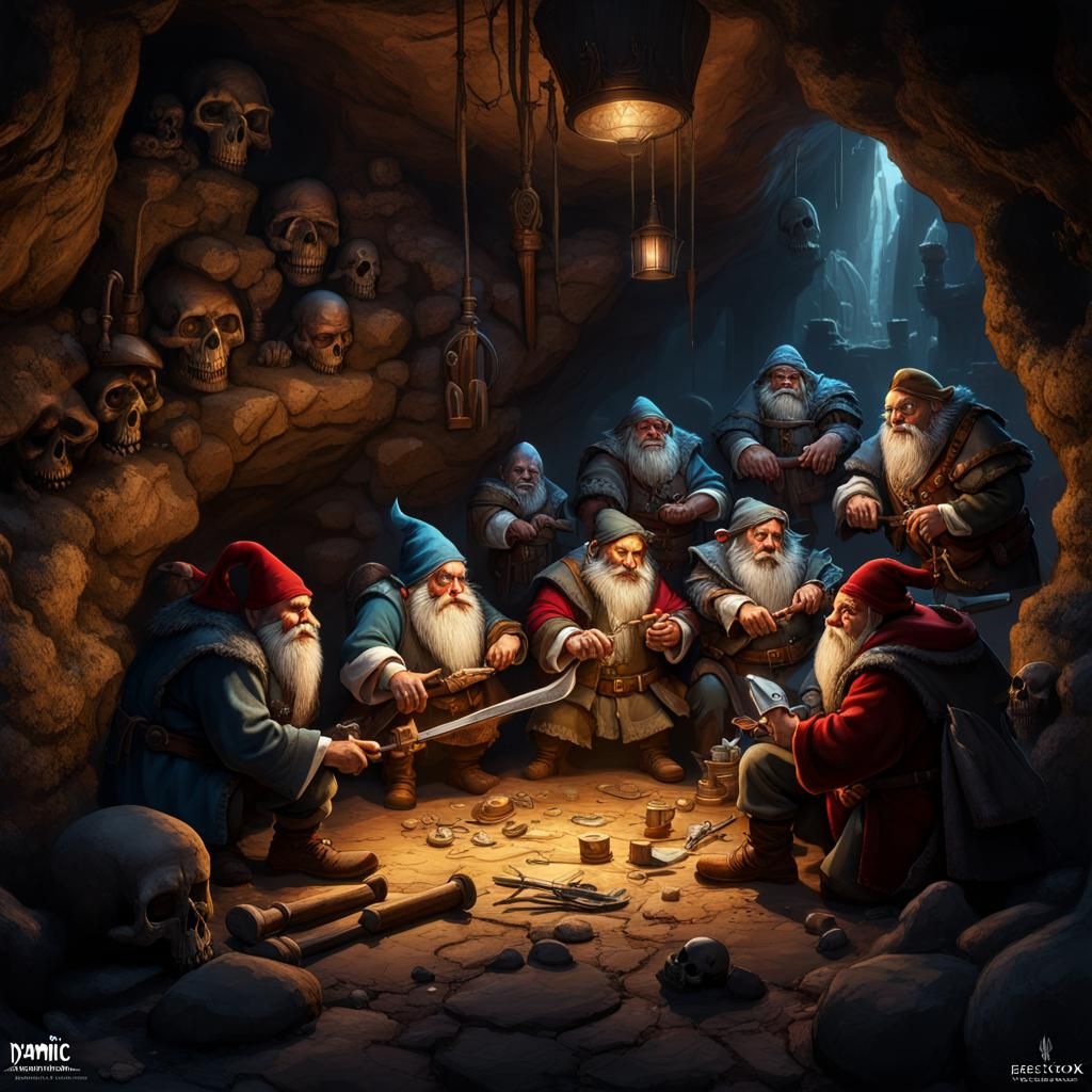 Seven dwarfs dark secret - AI Generated Artwork - NightCafe Creator