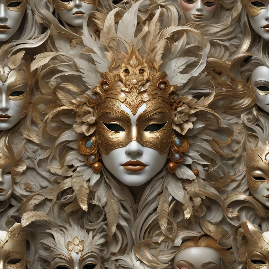 Trying out different masks - AI Generated Artwork - NightCafe Creator