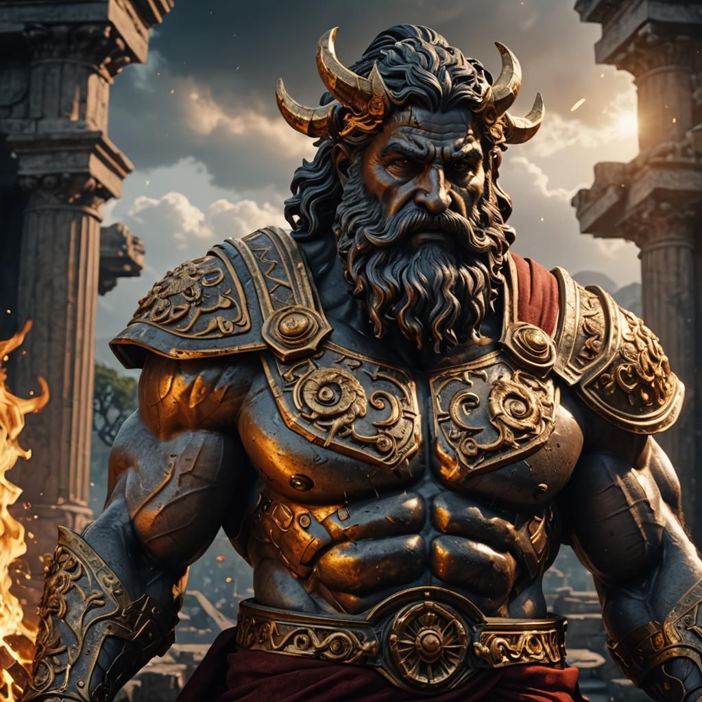 Hephaestus the Greek god intricate details, HDR, beautifully shot ...