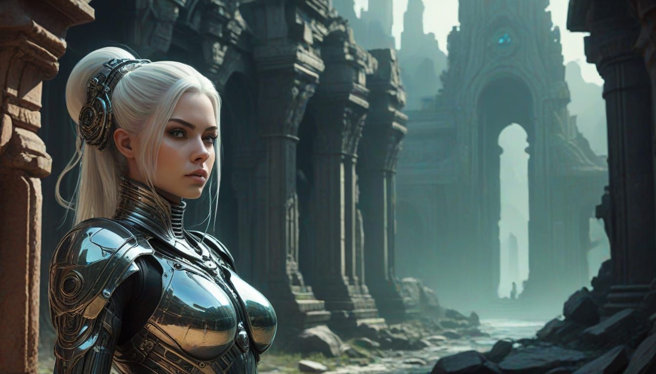 wta 5 lshu> NPC> FEMALE - Ethereal Warrior Maiden in Futuris...