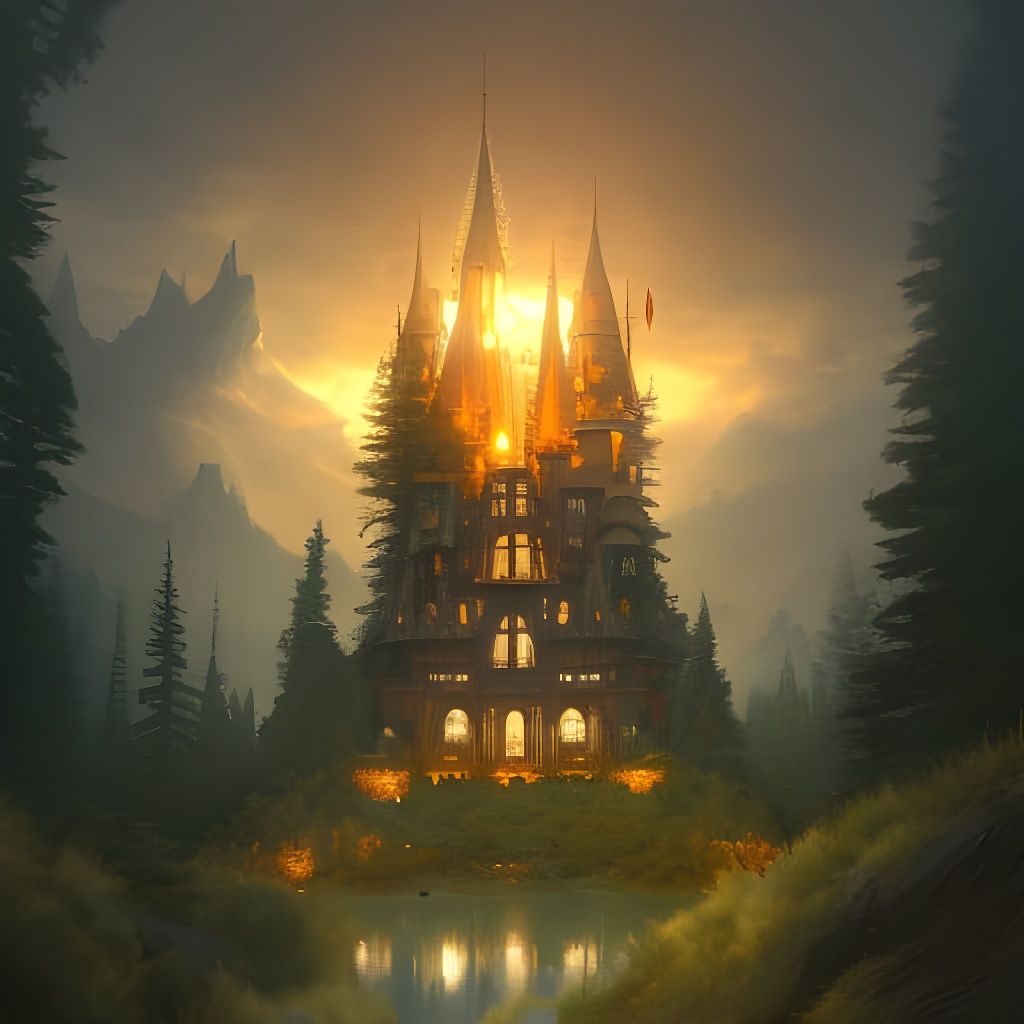 Vampire castle - AI Generated Artwork - NightCafe Creator