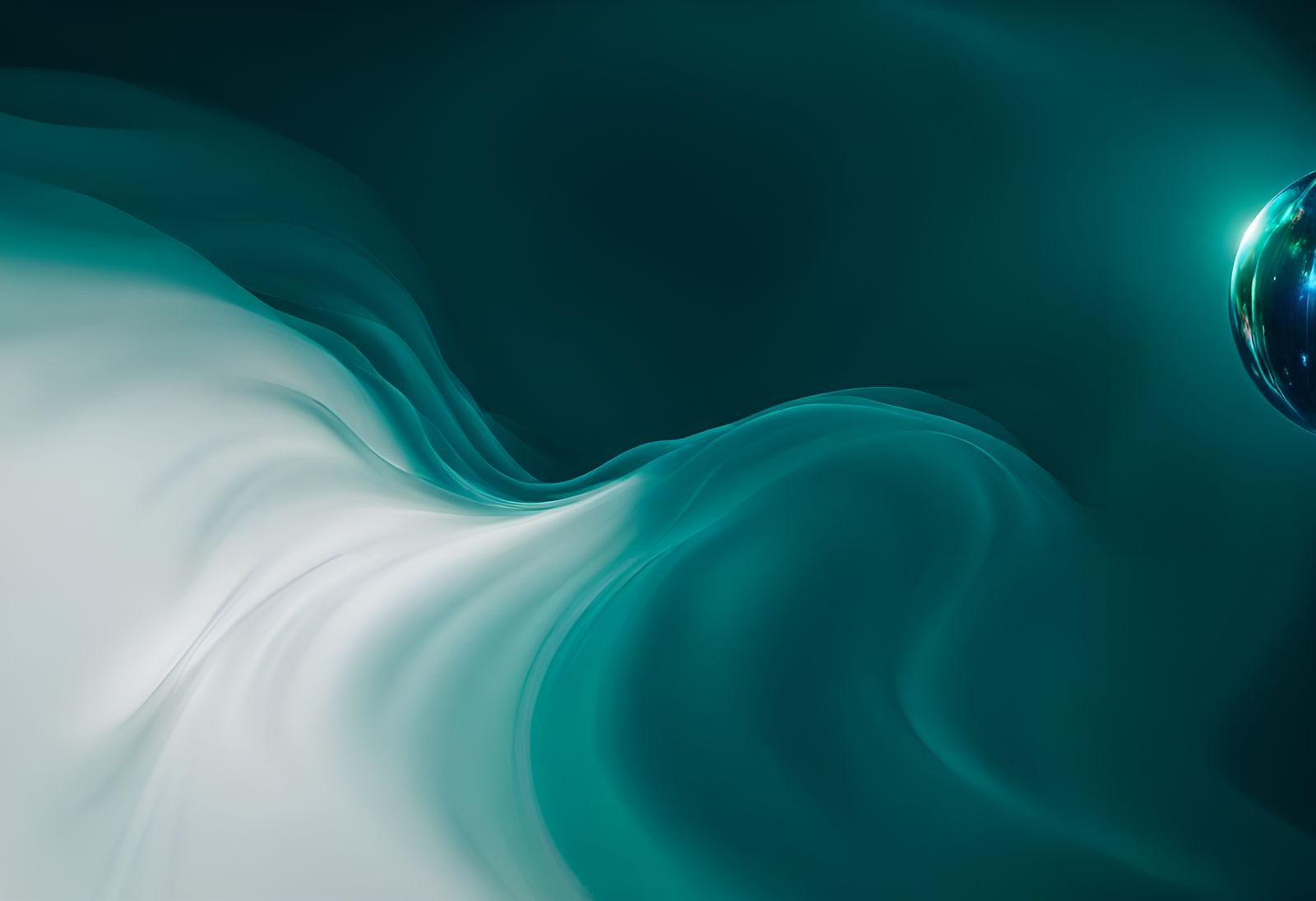 Glass Enchanted moonlight teal cyan ripple reflection Magic light flow ...