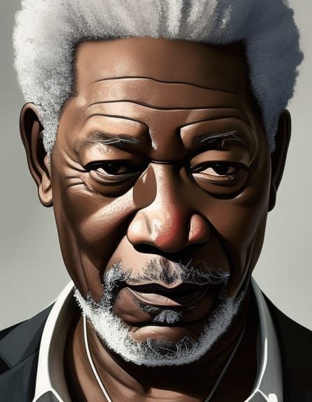 Morgan Freeman - AI Generated Artwork - NightCafe Creator