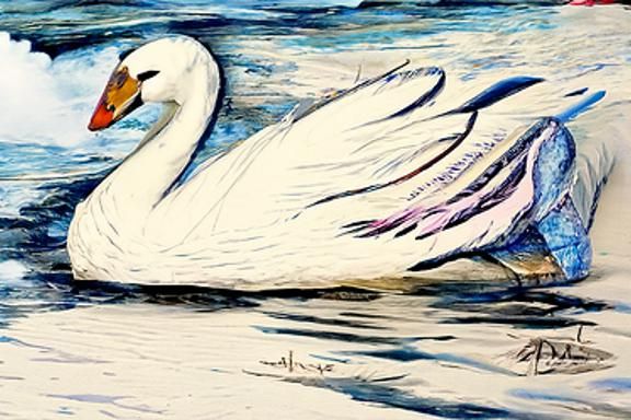 Swan - AI Generated Artwork - NightCafe Creator