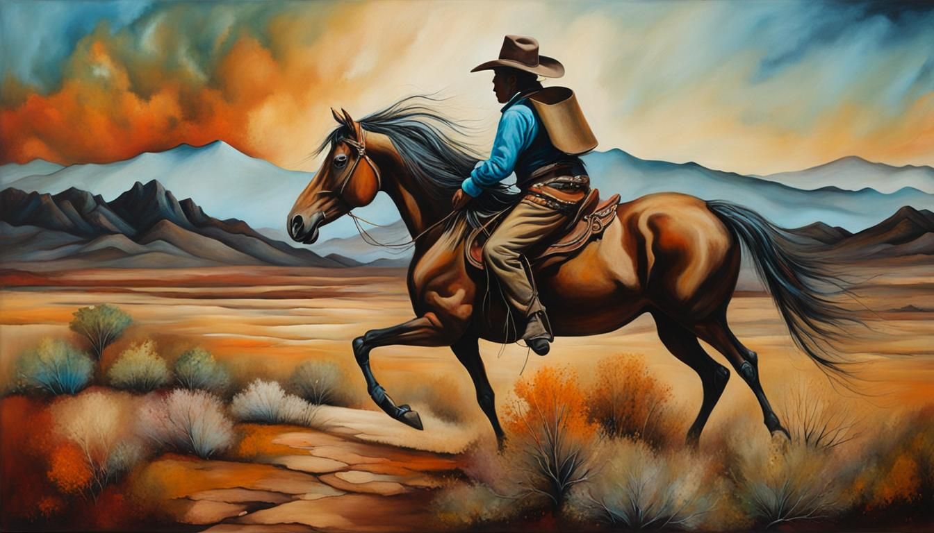 Horse and Rider - AI Generated Artwork - NightCafe Creator