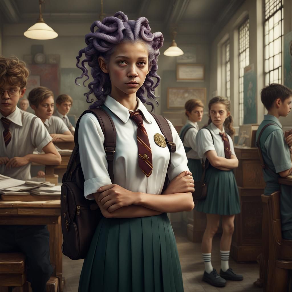 First day of school - AI Generated Artwork - NightCafe Creator