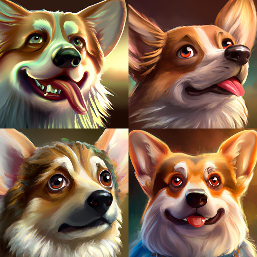 Derp Corgi - AI Generated Artwork - NightCafe Creator