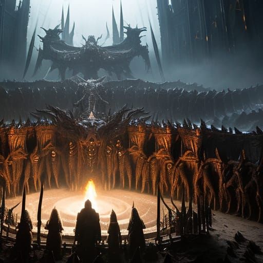 The dark council gathers - AI Generated Artwork - NightCafe Creator