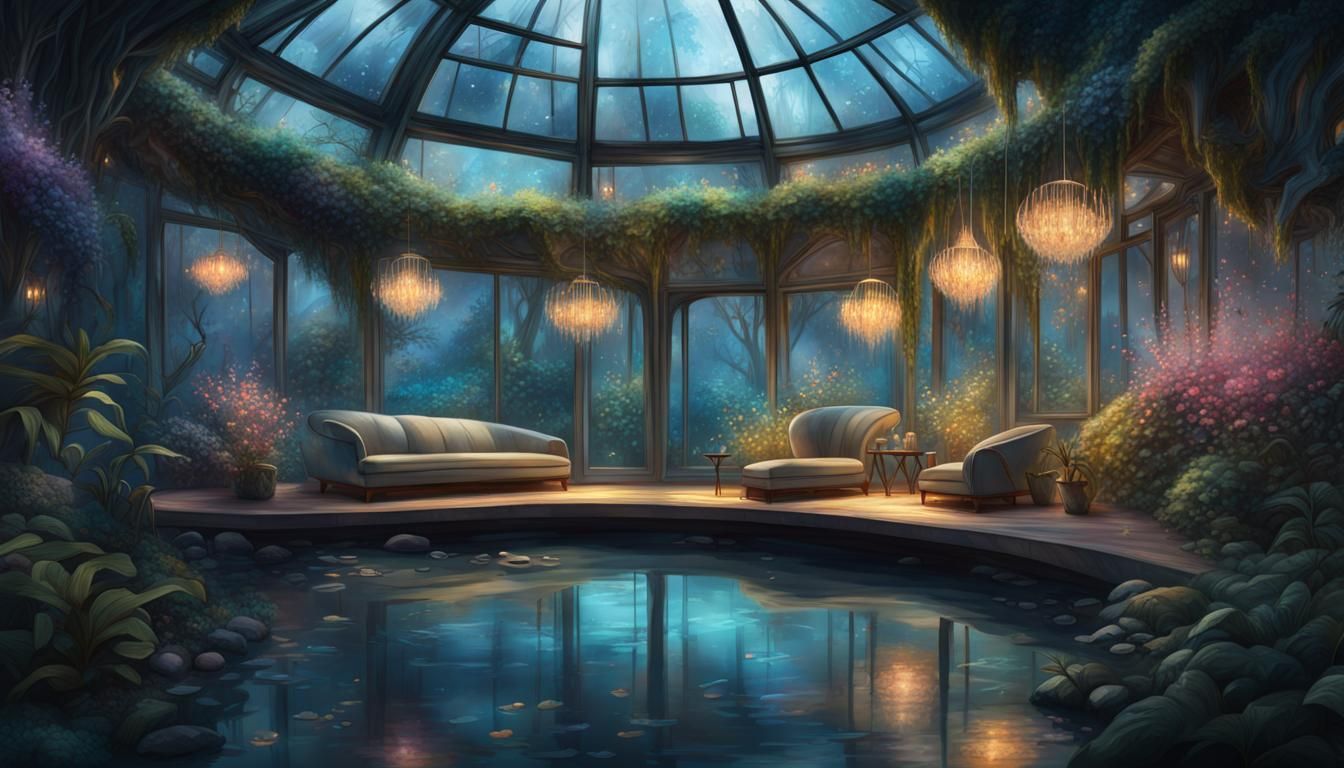 greenhouse lounge - AI Generated Artwork - NightCafe Creator