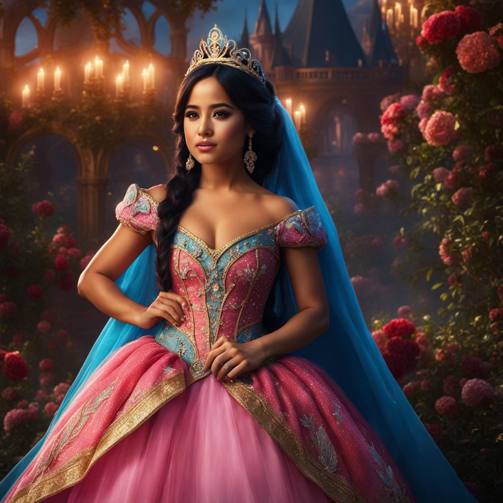 Becky G is a Disney Princess - AI Generated Artwork - NightCafe Creator