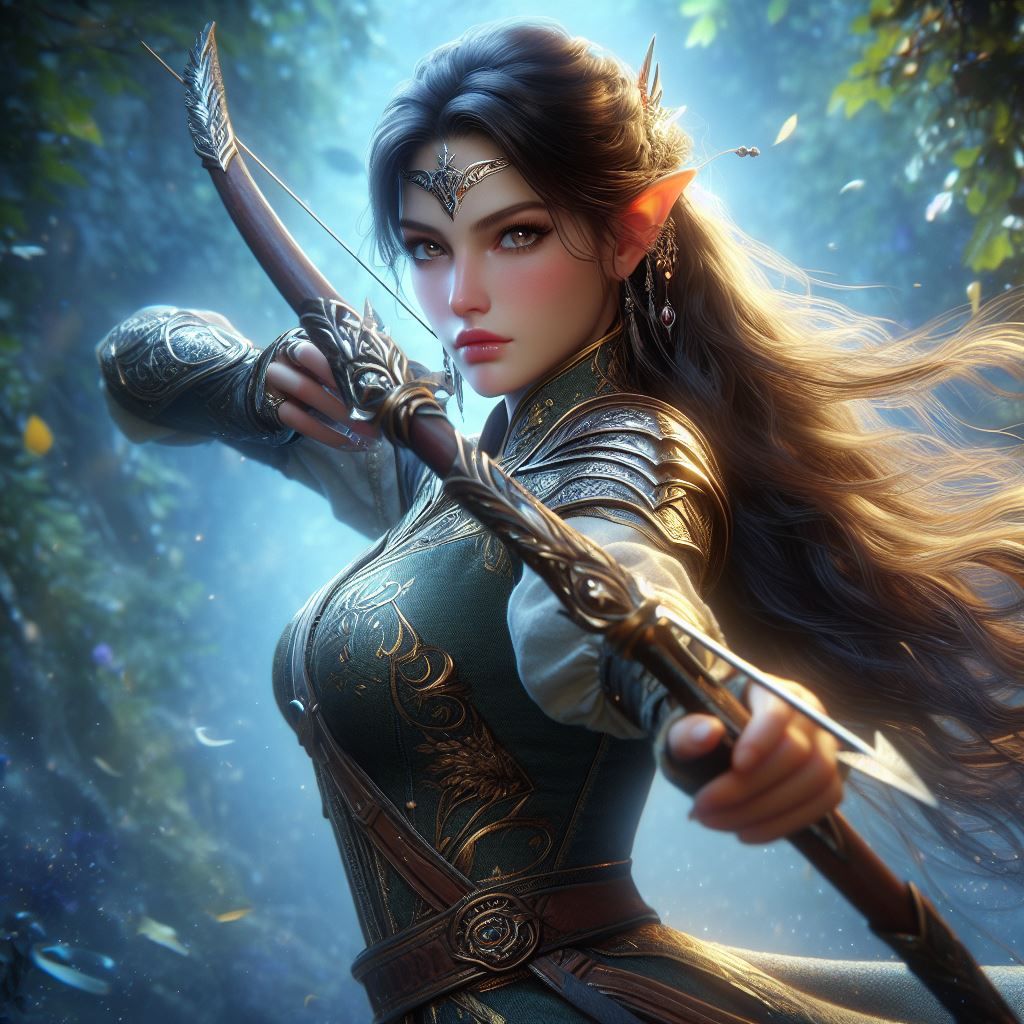 Elven archer - AI Generated Artwork - NightCafe Creator