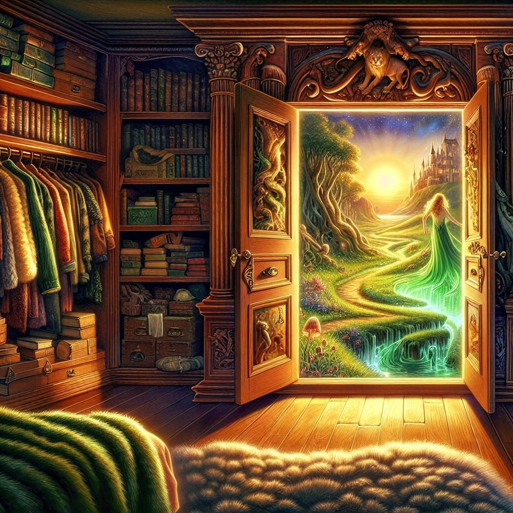 Narnia Wardrobe - Enchanted Wardrobe Opens to Magical Lands