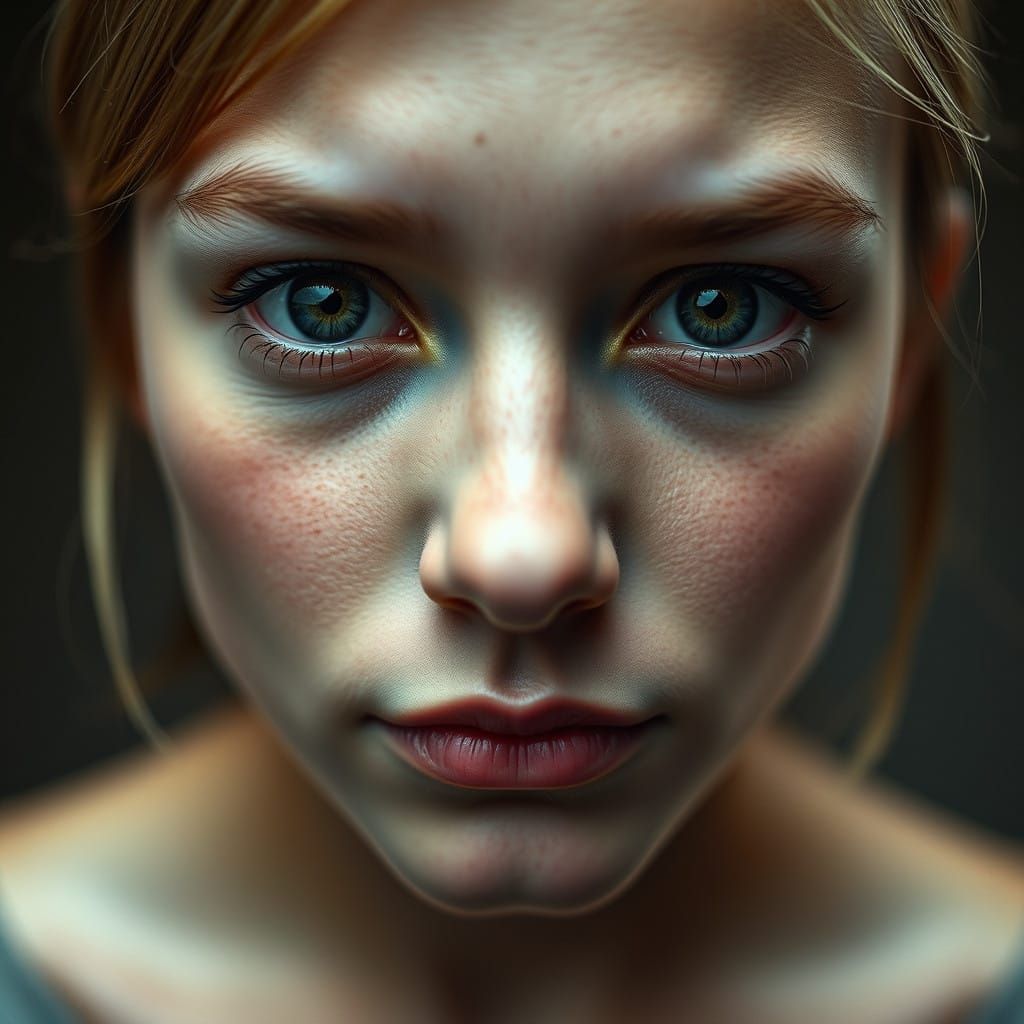 Hyperrealistic Close-Up Portrait in Extreme Macro ... - AI Art