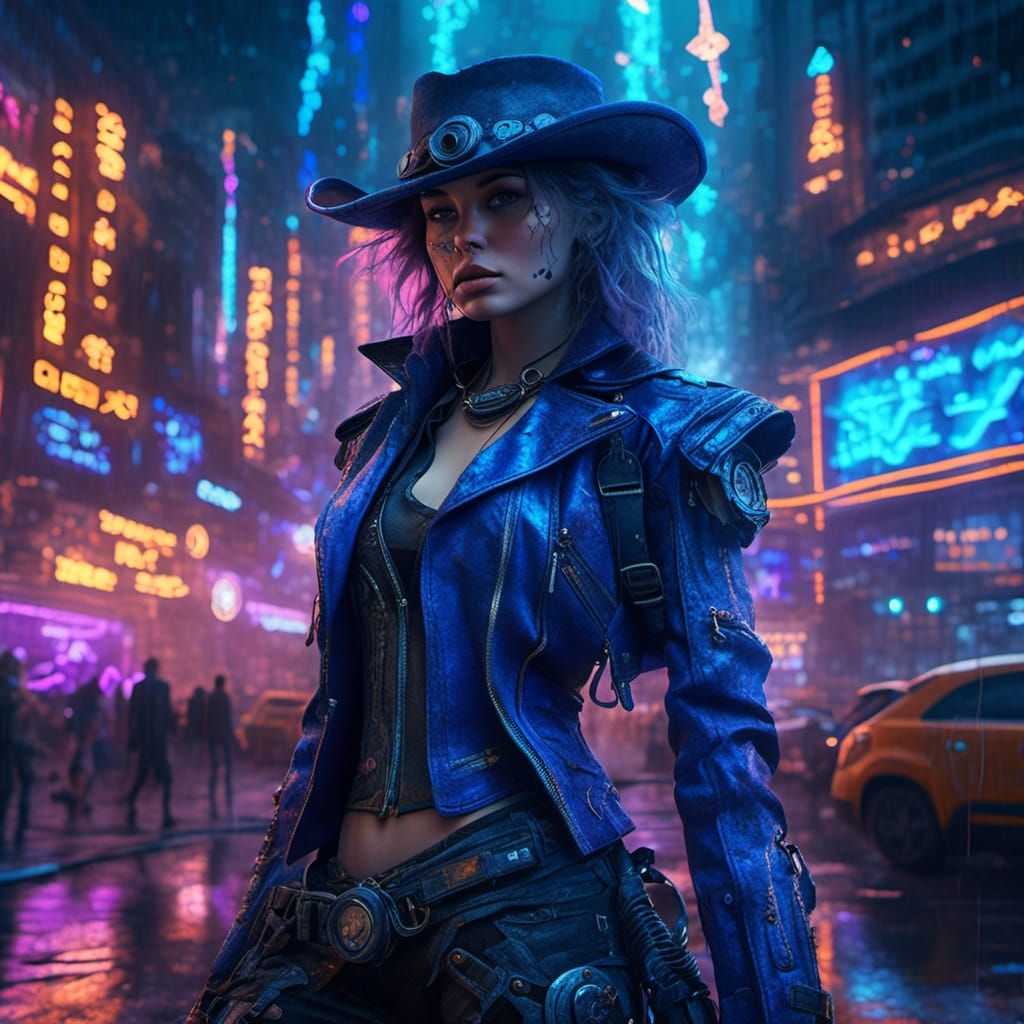 Cynthia Cyberpunk - AI Generated Artwork - NightCafe Creator