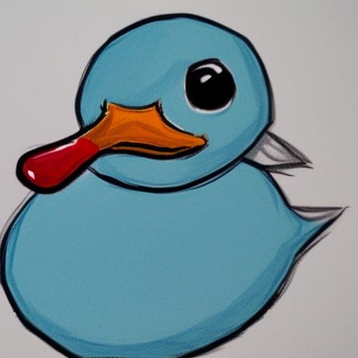 Doodle duck - AI Generated Artwork - NightCafe Creator