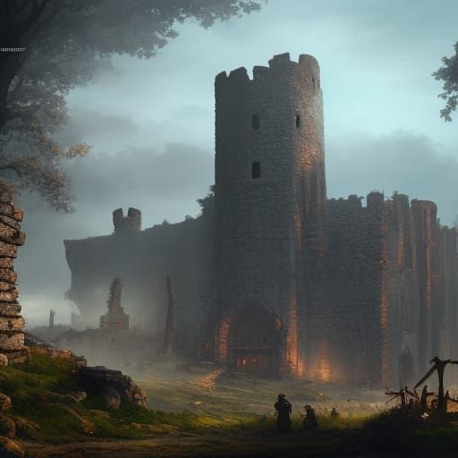 The shadow ruins... - AI Generated Artwork - NightCafe Creator