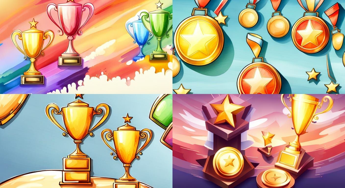 Gaming Trophies - AI Generated Artwork - NightCafe Creator