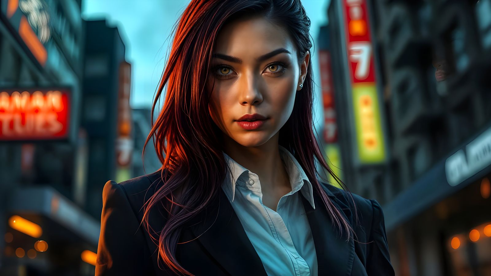 Realistic Chainsaw Man Character Makima in Formal ... - AI Art