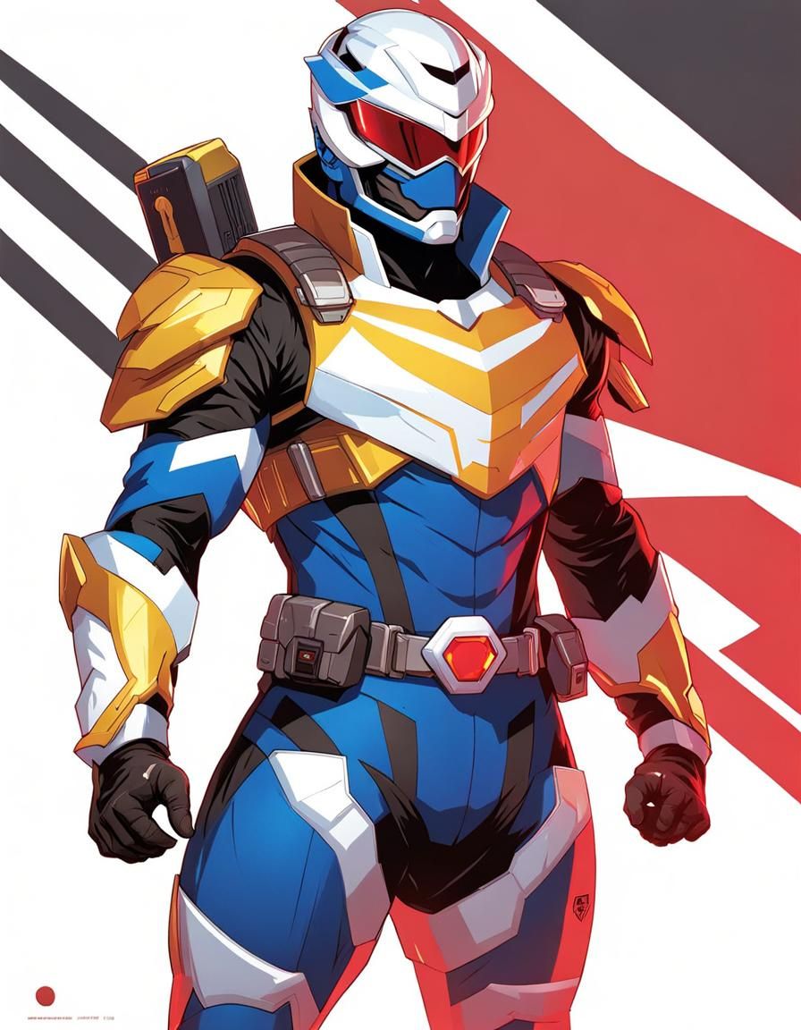 Soldier: 76 From Overwatch as a Power Ranger Concept Art - AI Generated ...