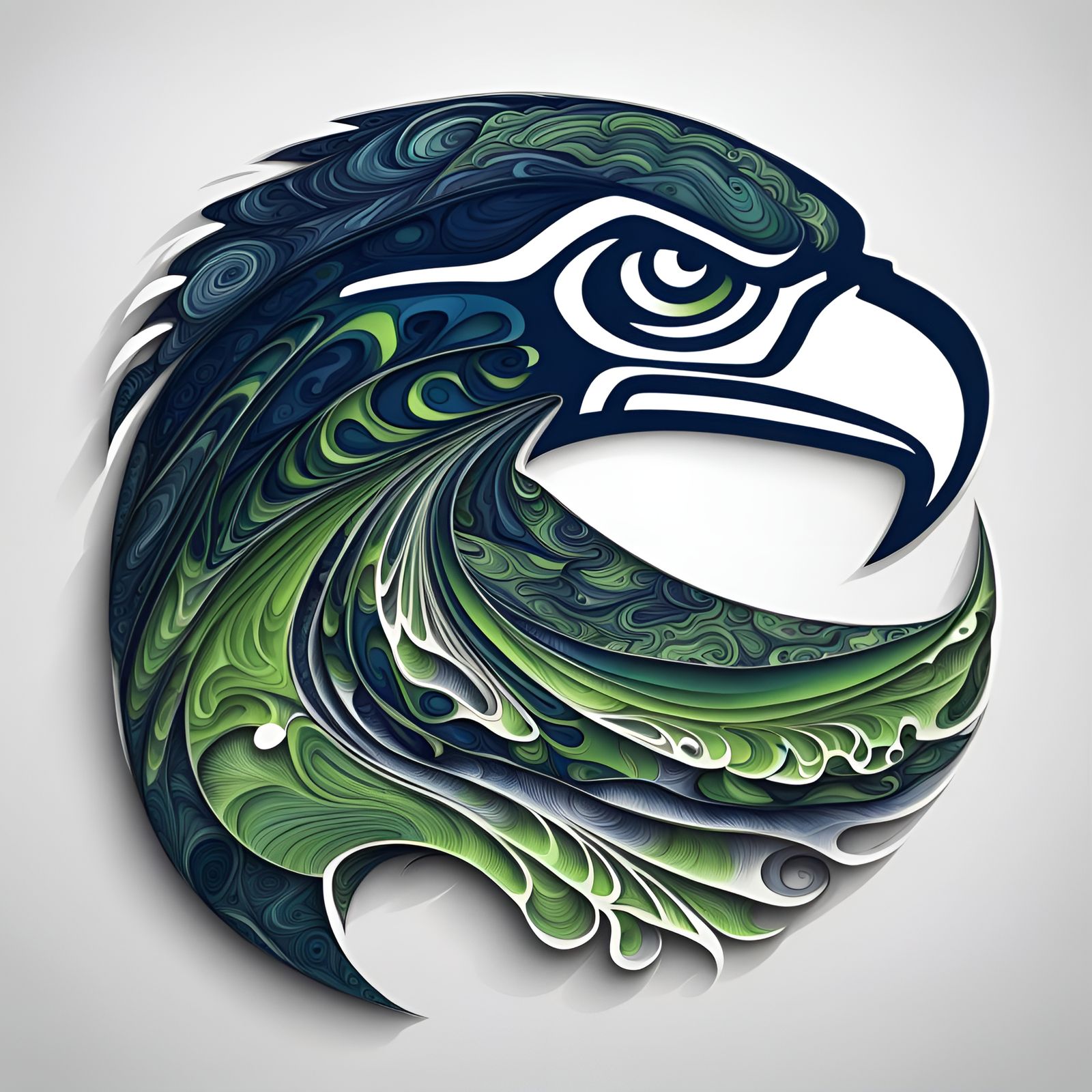 Salish Seattle seahawks logo - AI Generated Artwork - NightCafe Creator