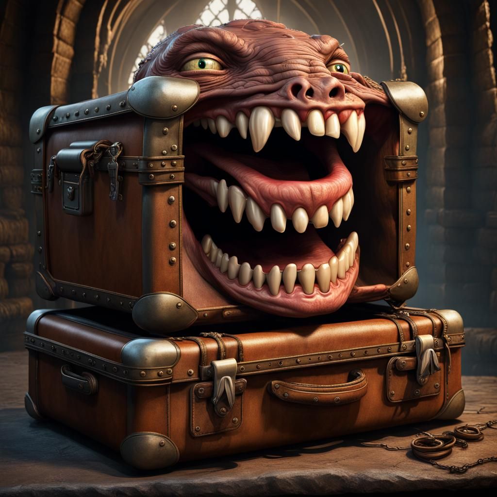 Luggage from Discworld, or a Mimic? - AI Generated Artwork - NightCafe ...