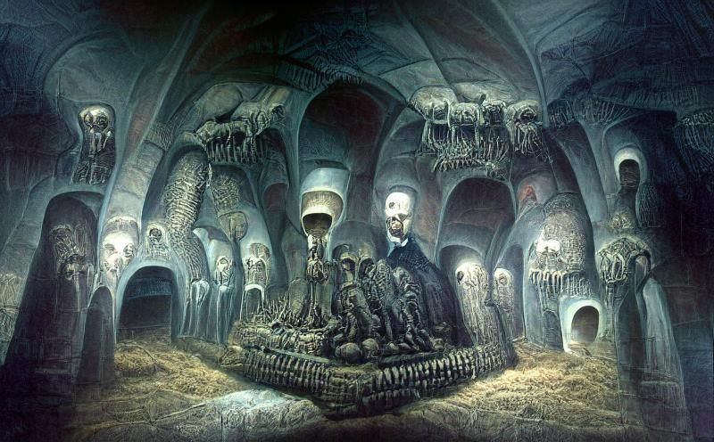 underground crypt - AI Generated Artwork - NightCafe Creator