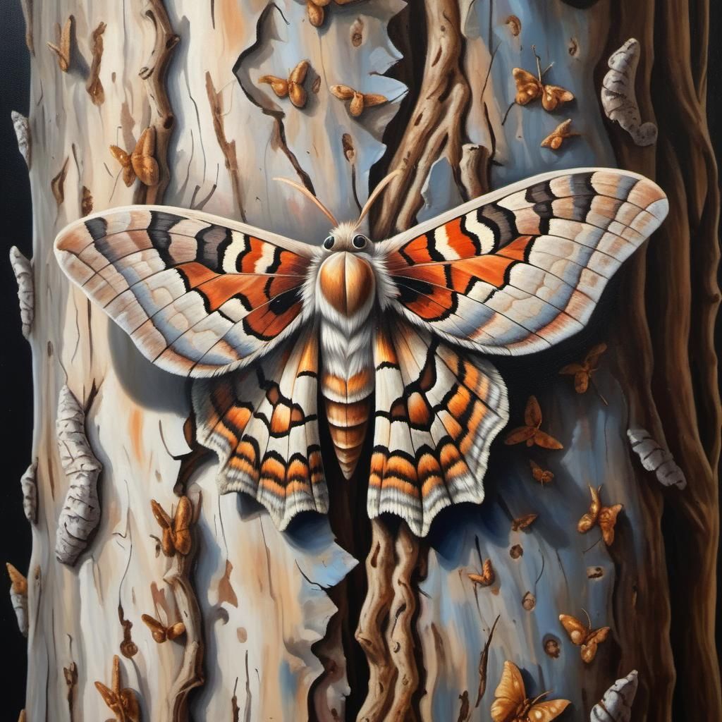 Surrealist Moth - AI Generated Artwork - NightCafe Creator