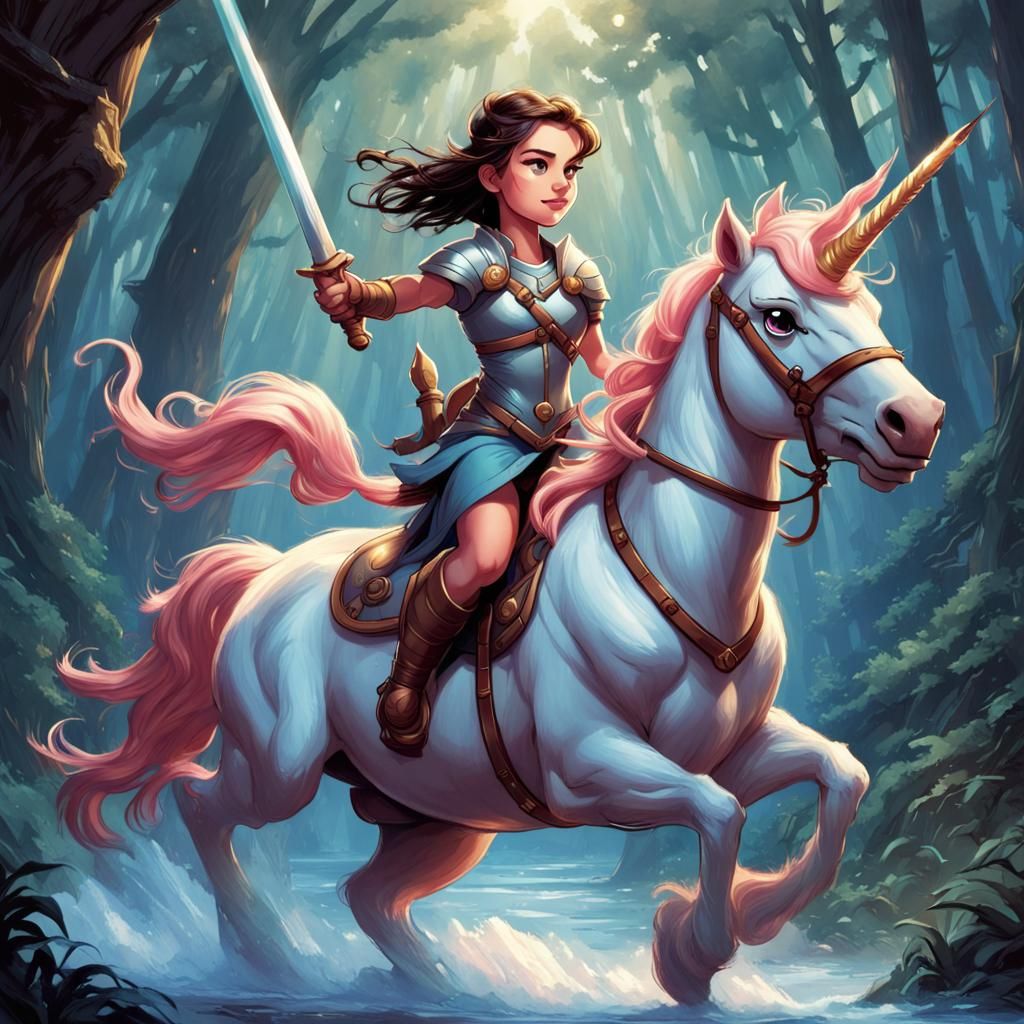 Warrior Princess And Her Fiery Steed - AI Generated Artwork - NightCafe ...
