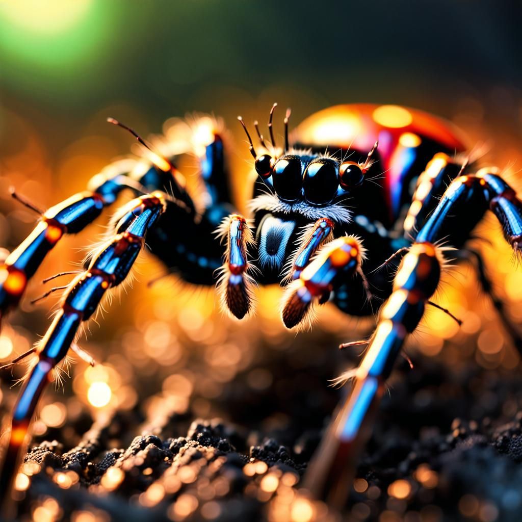 ultra-detailed macro photography of spider highly detailed, HDR ...