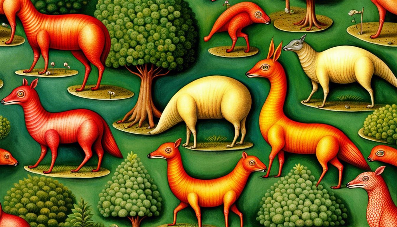 Codex SERAPHINIANUS realistic animals on a vivid forest. - AI Generated ...