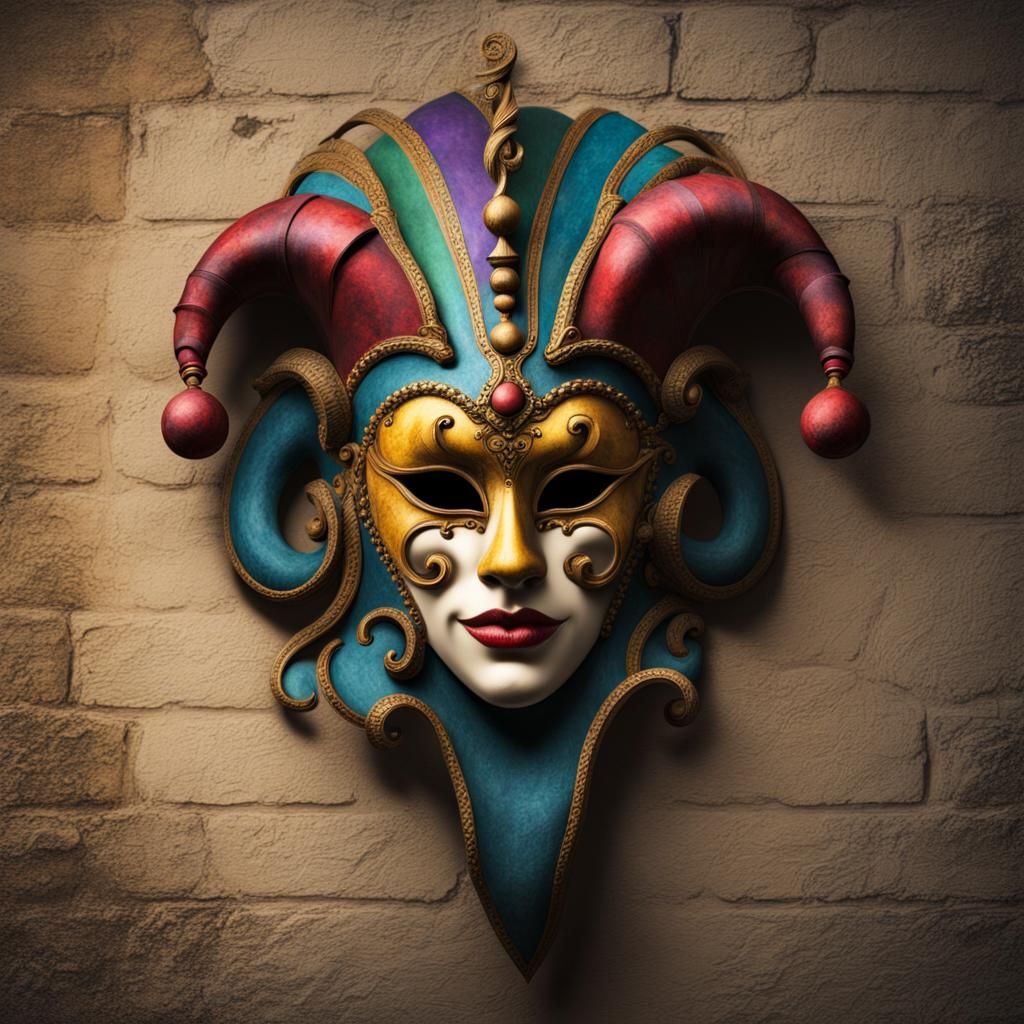 Jester Mask - AI Generated Artwork - NightCafe Creator