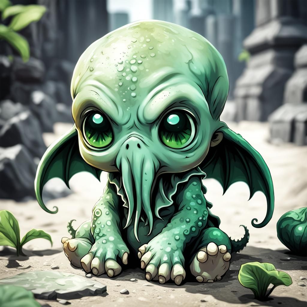 Baby Cthulhu - AI Generated Artwork - NightCafe Creator