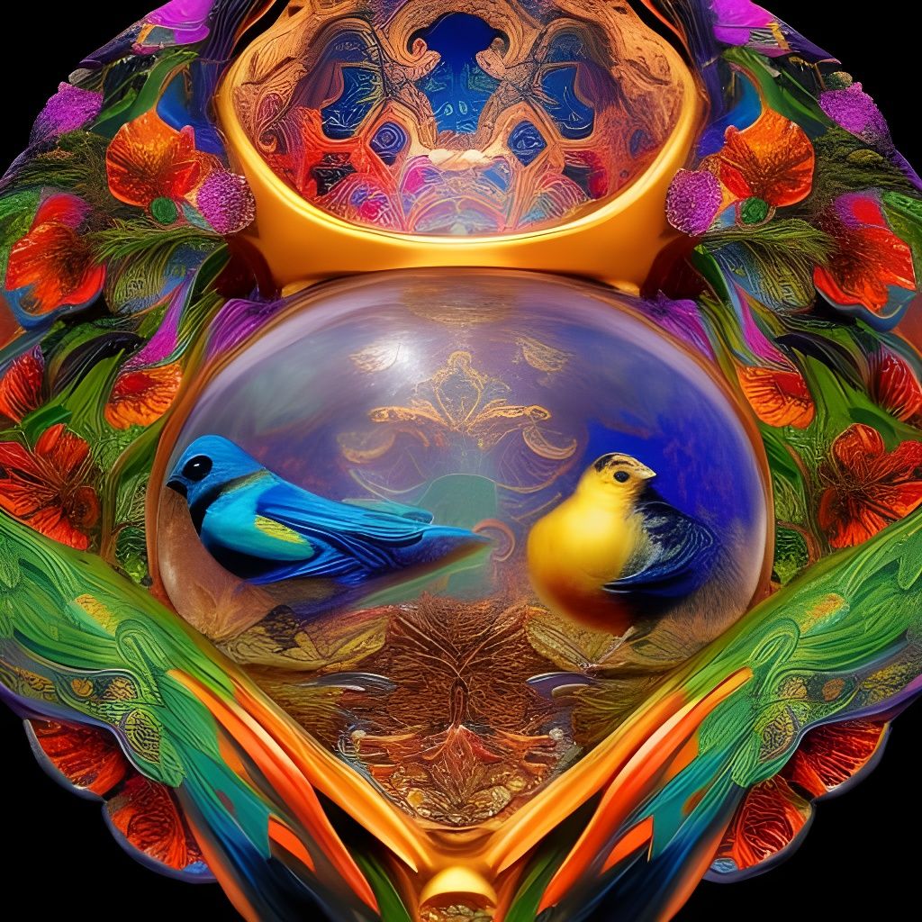orbs birds - AI Generated Artwork - NightCafe Creator