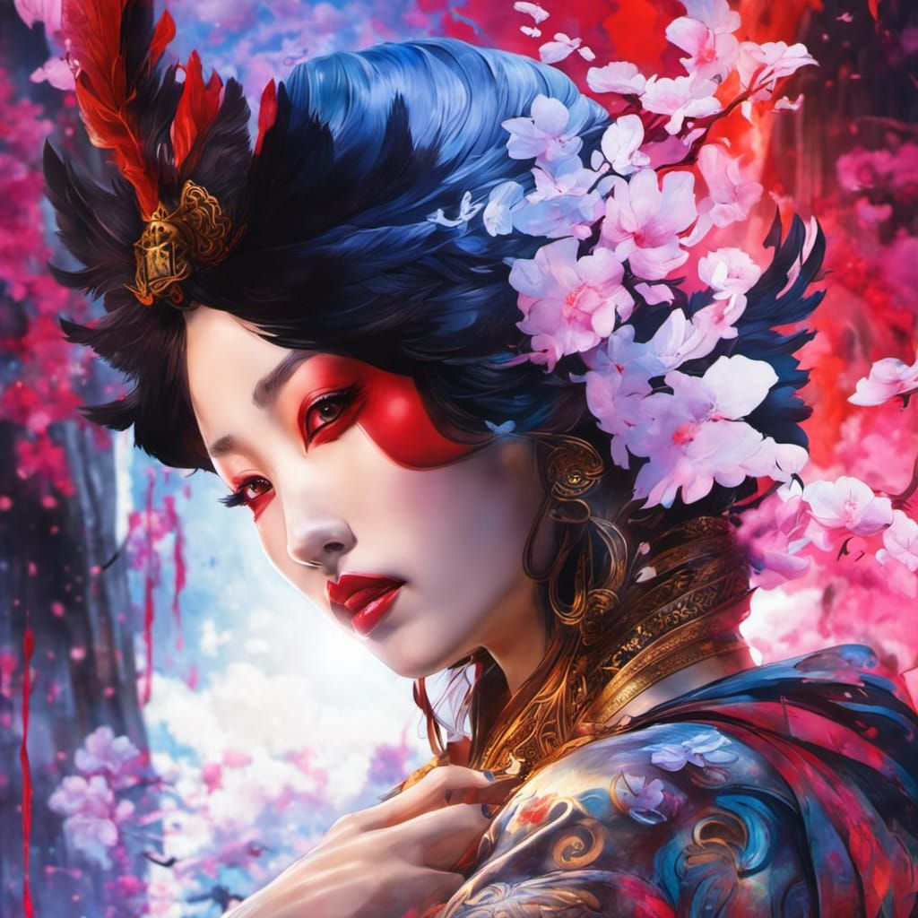 Raven Yokai 4 - AI Generated Artwork - NightCafe Creator