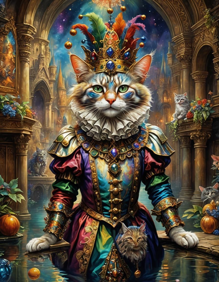 cat jester - AI Generated Artwork - NightCafe Creator