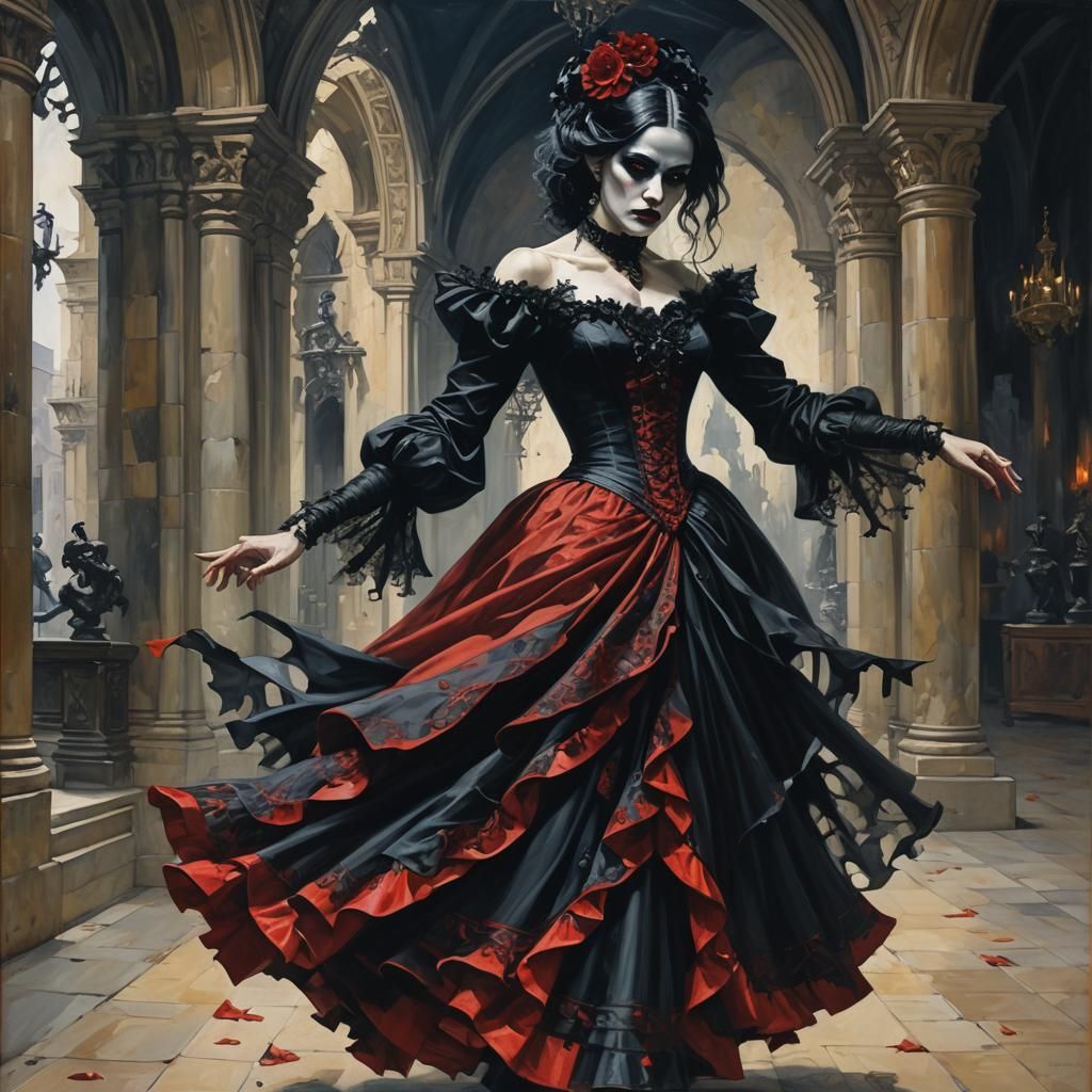 gothic spanish dancer - AI Generated Artwork - NightCafe Creator