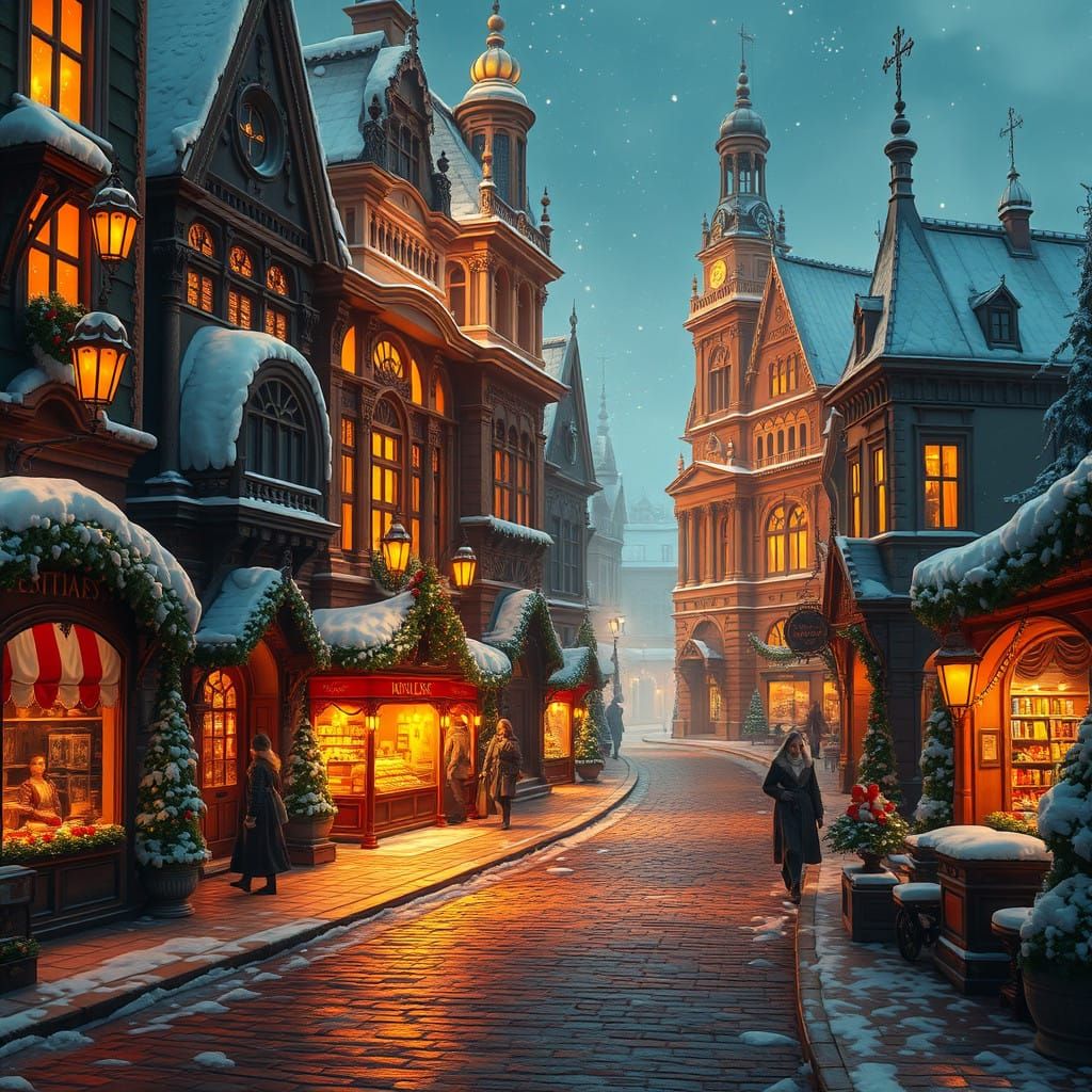 Anton Pieck victorian christmas - Victorian Christmas Wonder...