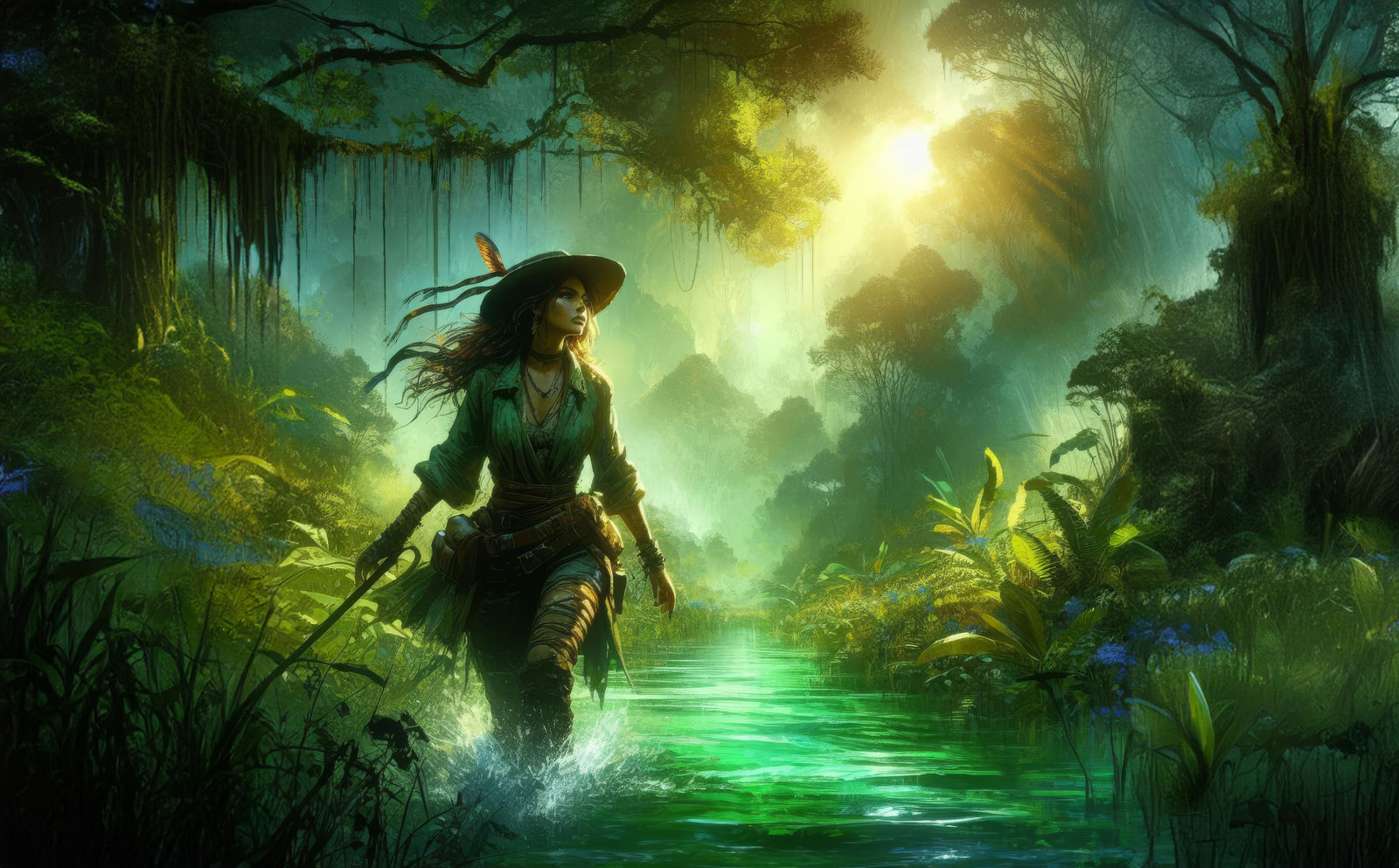 Exploring the Emerald - AI Generated Artwork - NightCafe Creator