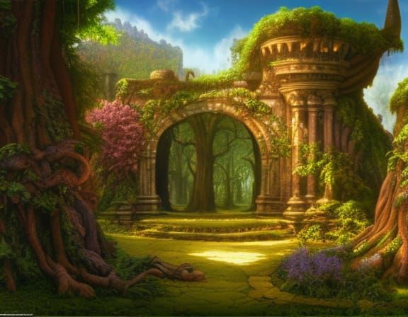 The Gate of Oogoo. If you go true, your destination is unknown. - AI ...
