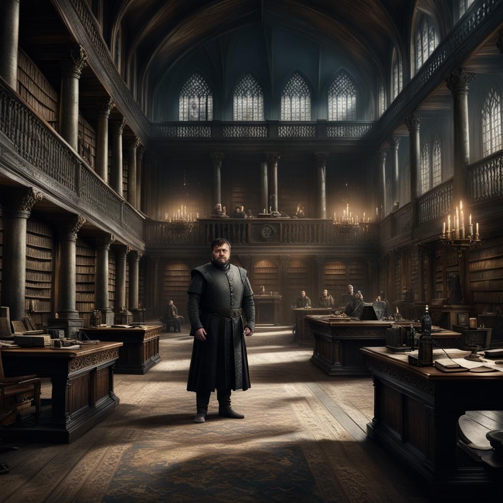 Samwell Tarly in the Library - AI Generated Artwork - NightCafe Creator