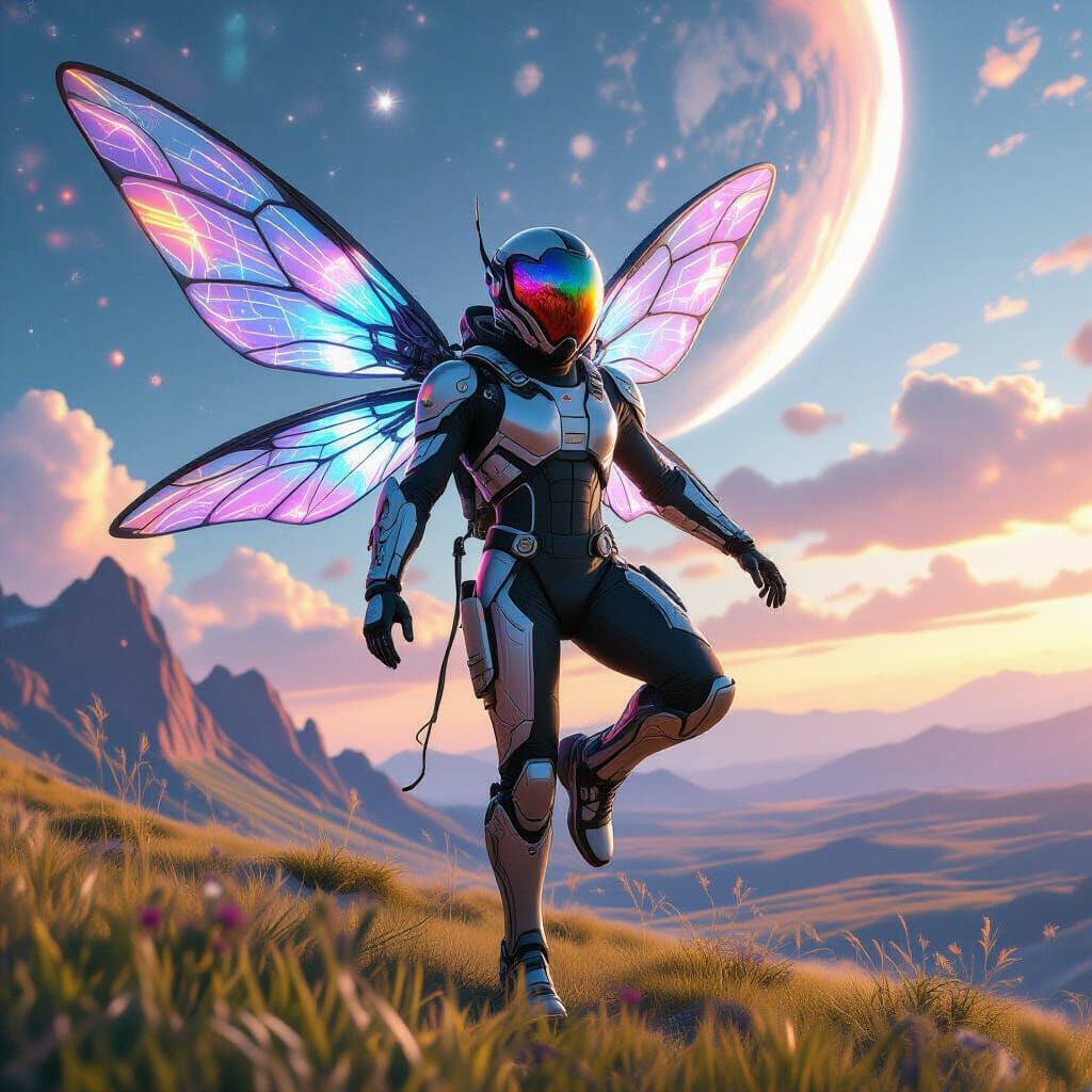 Centaurs Grasshopper Hybrid Soaring Through Space ... - AI Art