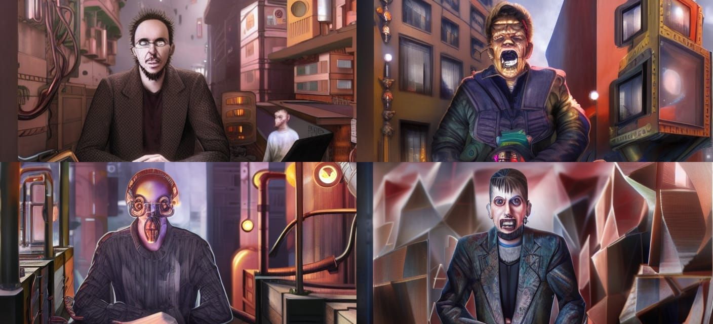 Eldritch steampunk geometrical quantum cyber blogger oppositionist ...